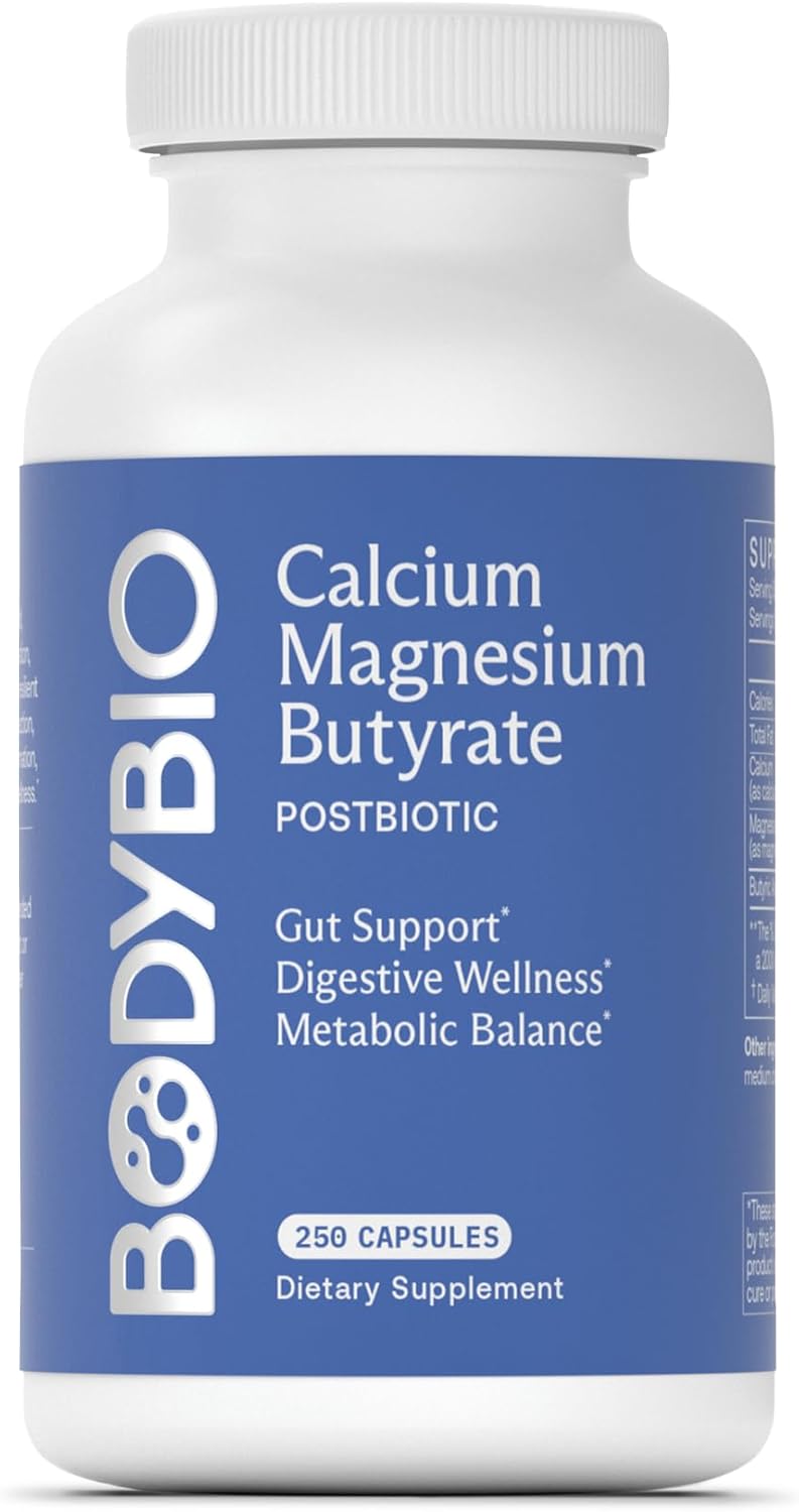 Calcium / Magnesium Butyrate 250 Capsules | Support Gut Health