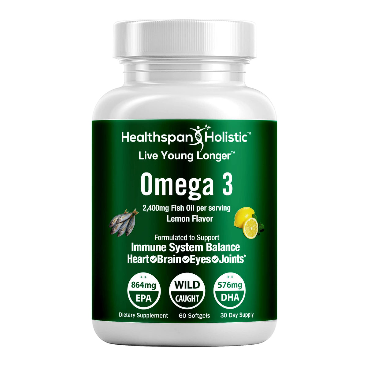 High Dose Omega 3 Fish Oil Supplement for Heart | Healthspan Holistic